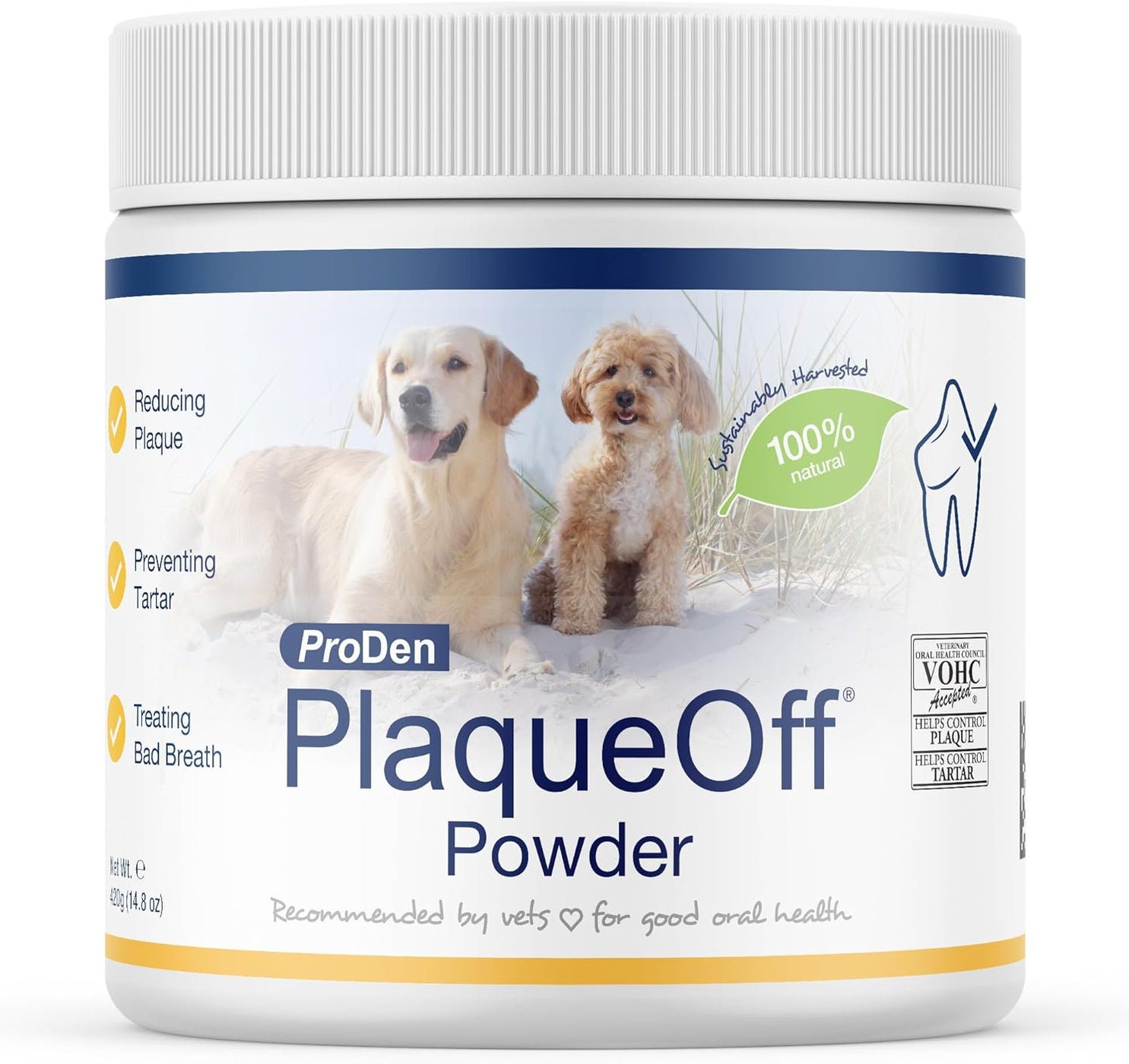 ProDen PlaqueOff Powder - poudre pour chiens et chats, contre la ...
