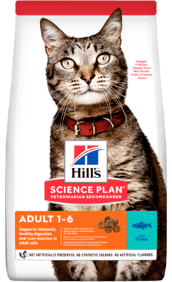 Hills Science Plan dla dorosłych kotów z tuńczykiem | 1,5 kg ...